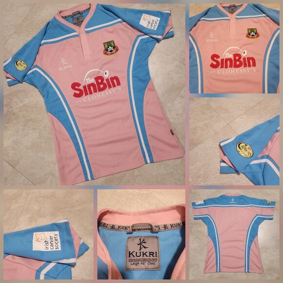 Tops | University Of Limerick Ireland Womens L Large Kukri Pink Rugby ...